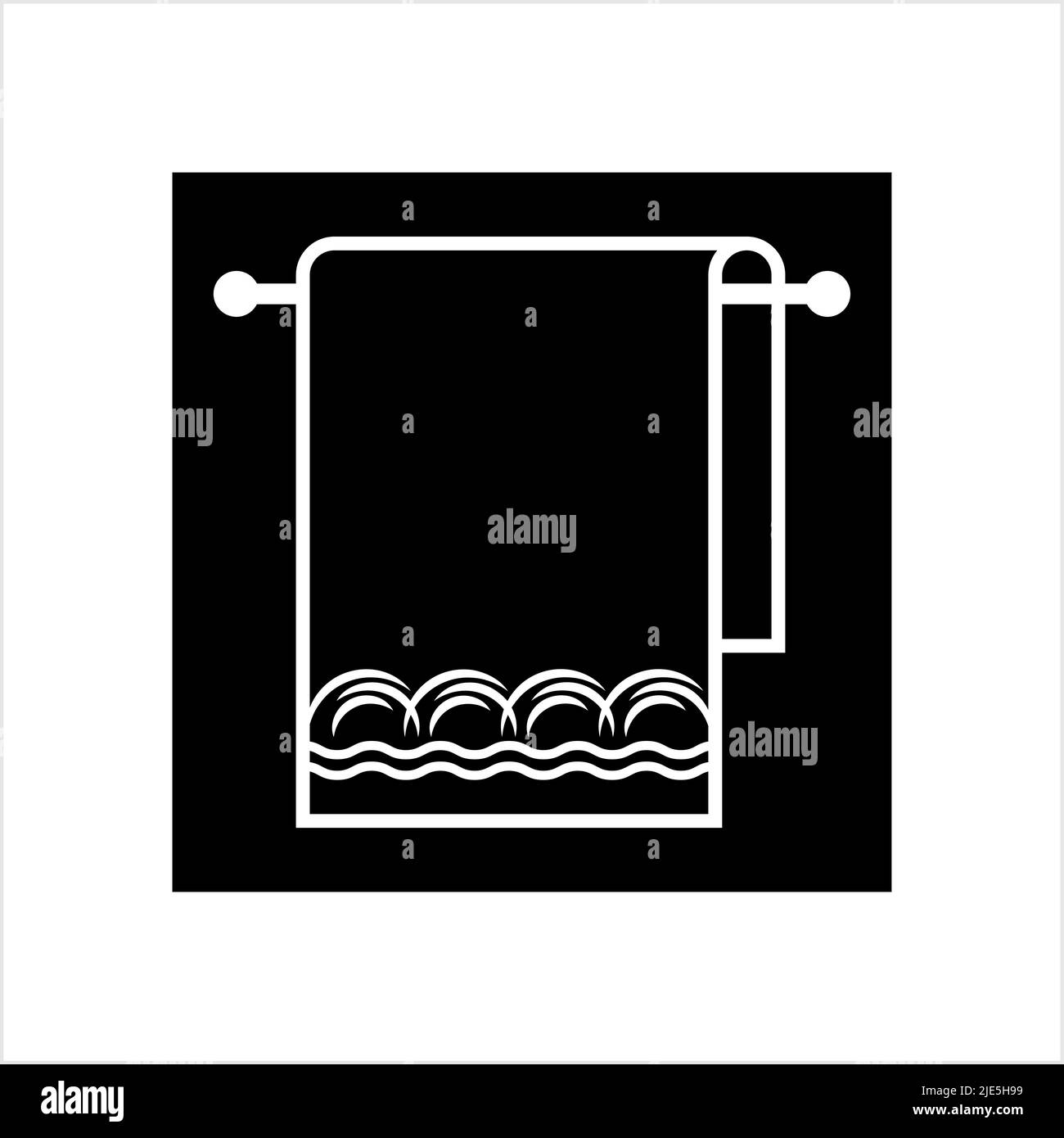 Towel Icon, Towel Vector Art Illustration Stock Vector Image & Art - Alamy