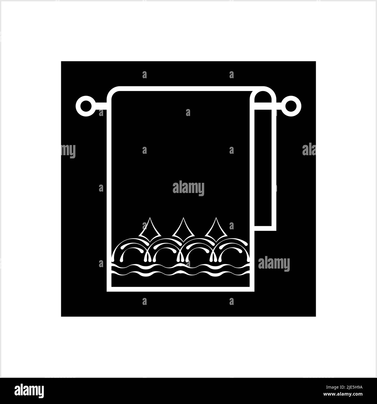 Towel Icon, Towel Vector Art Illustration Stock Vector Image & Art - Alamy