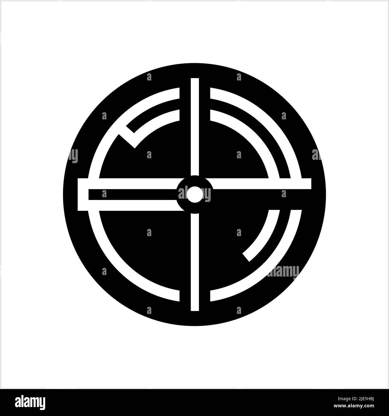 Target Icon, Target Board Vector Art Illustration Stock Vector Image ...