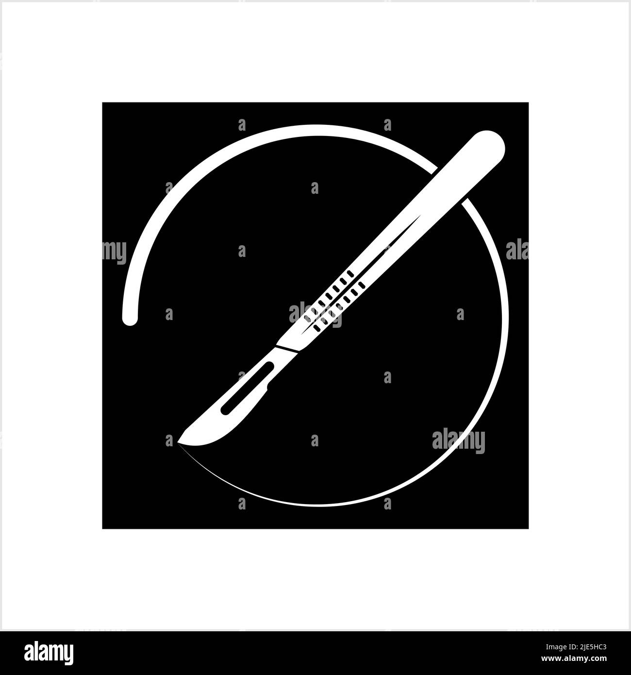 Surgical Scalpel Icon Design Vector Art Illustration Stock Vector Image ...