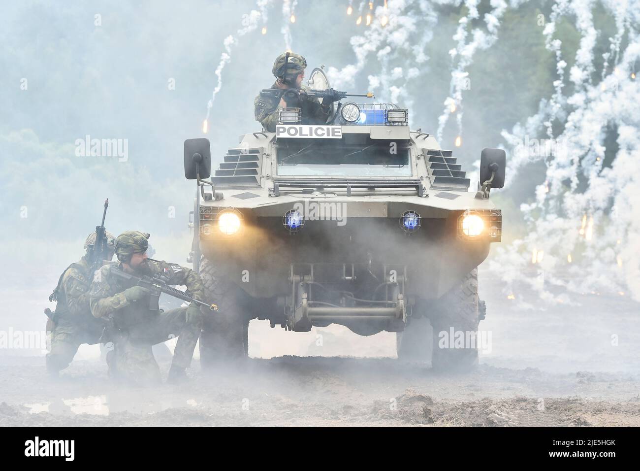 Strasice, Czech Republic. 25th June, 2022. Day of Czech military ground ...