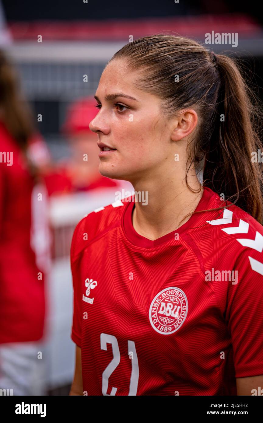 Copenhagen, Denmark. 24th June, 2022. Mille Gejl (21) of Denmark seen ...