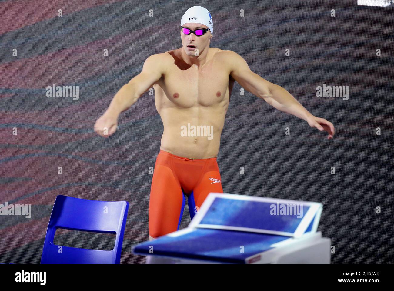 Maxime Grousset of France Bronze medal, 50 M Freestyle Men during the ...