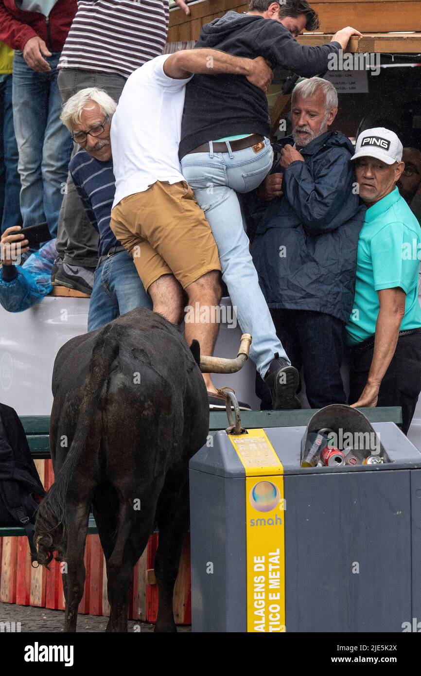 Bull jump crowd hi-res stock photography and images - Alamy