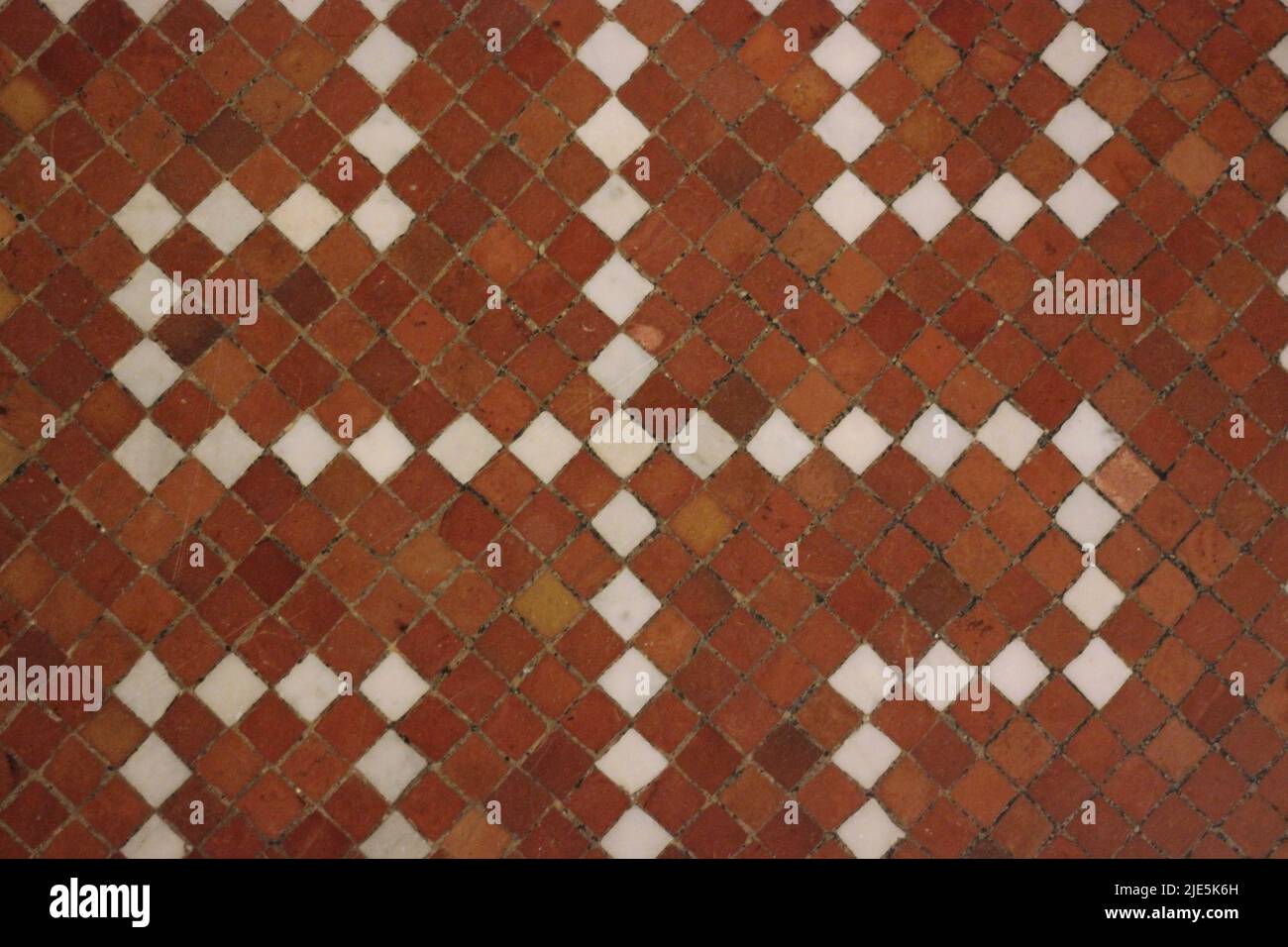 Vintage pattern of a square tile mosaic floor Stock Photo - Alamy