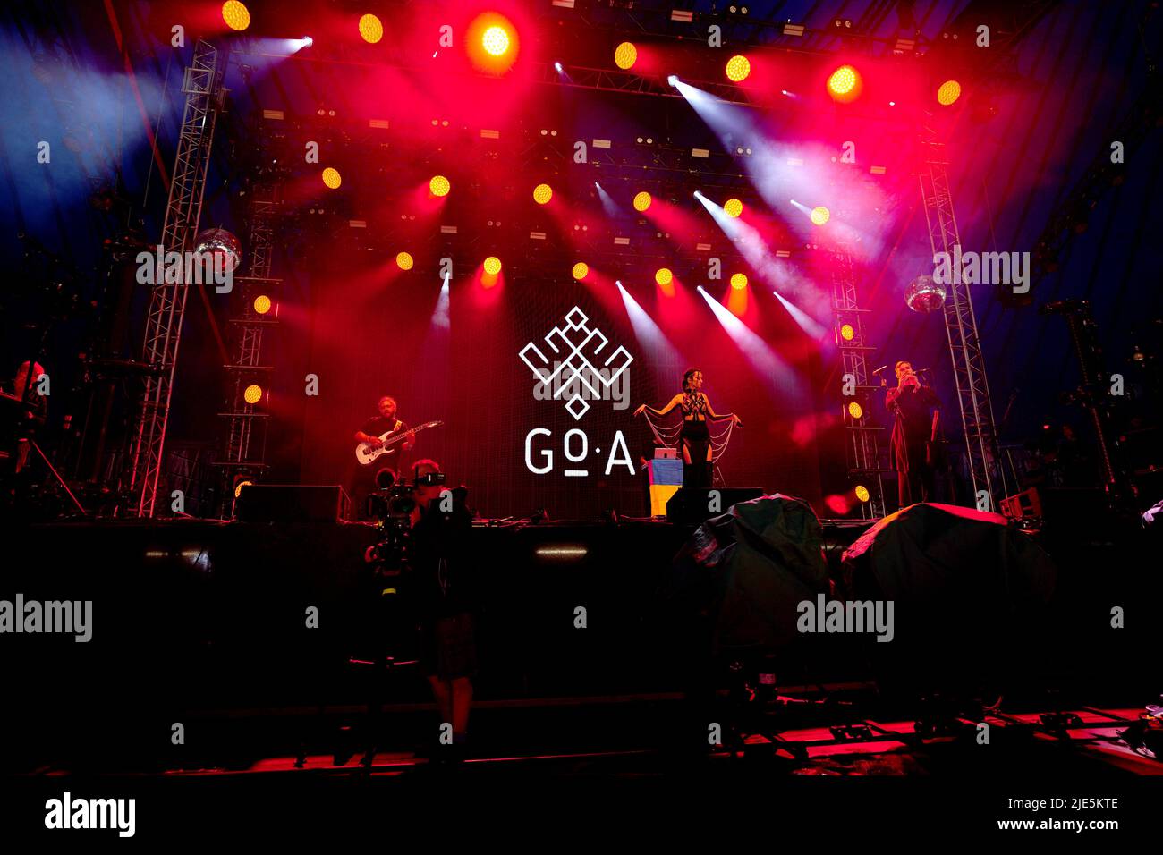 Ukrainian group Go A performing on the John Peel stage at the ...