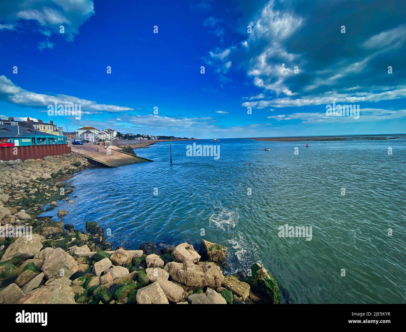 Exmouth seafront in Devon Stock Photo - Alamy