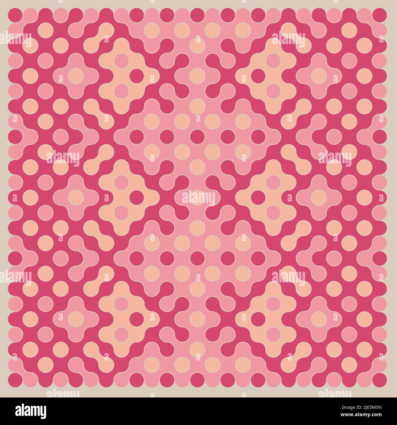 Random color rounded truchet tiling illustration Stock Vector Image ...