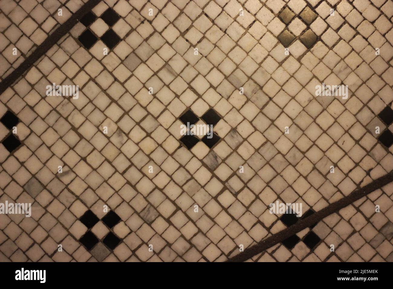 Vintage pattern of a square tile mosaic floor Stock Photo - Alamy