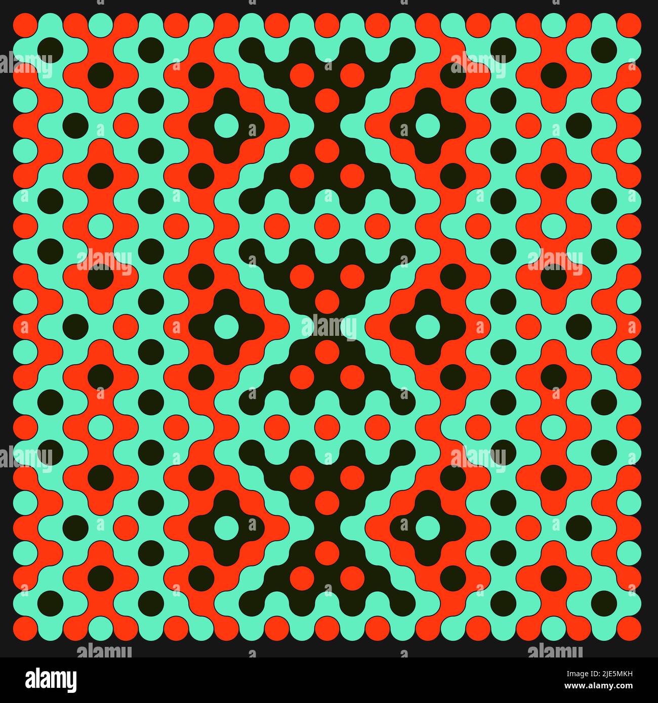 Random color rounded truchet tiling illustration Stock Vector Image ...