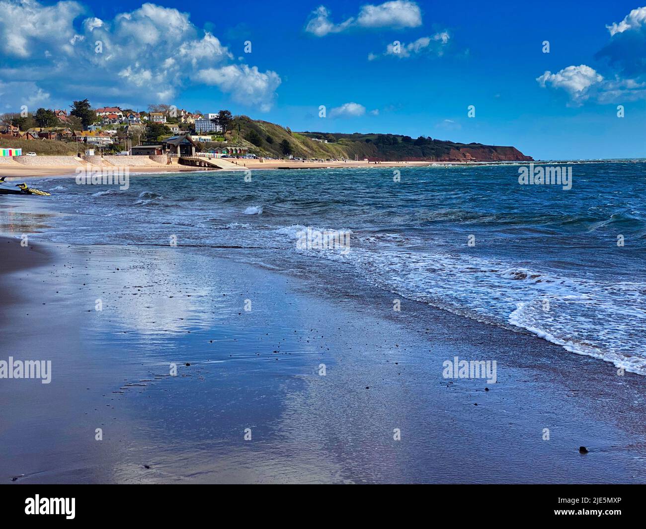 Exmouth seafront in Devon Stock Photo - Alamy