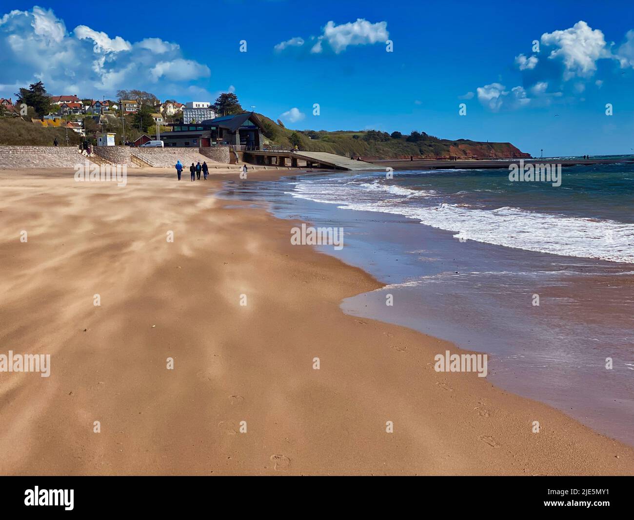 Exmouth seafront in Devon Stock Photo - Alamy