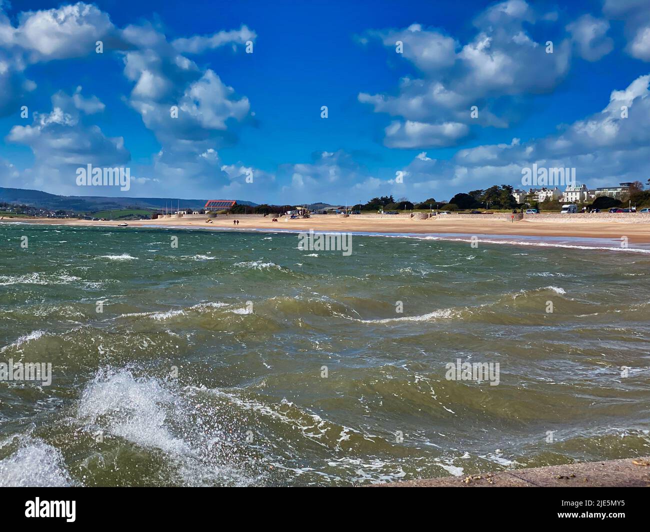 Exmouth seafront in Devon Stock Photo - Alamy