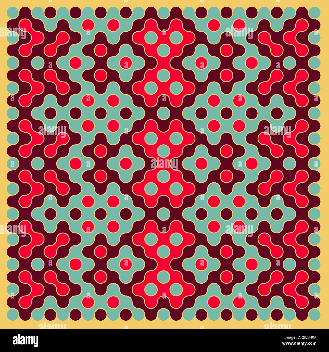 Random color rounded truchet tiling illustration Stock Vector Image ...