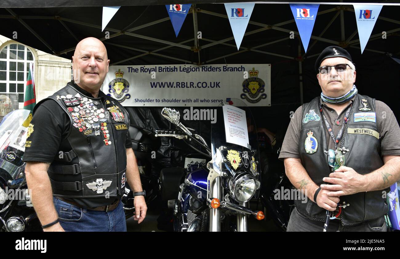 Manchester, UK, 25th June, 2022. Royal British Legion Riders Branch ...