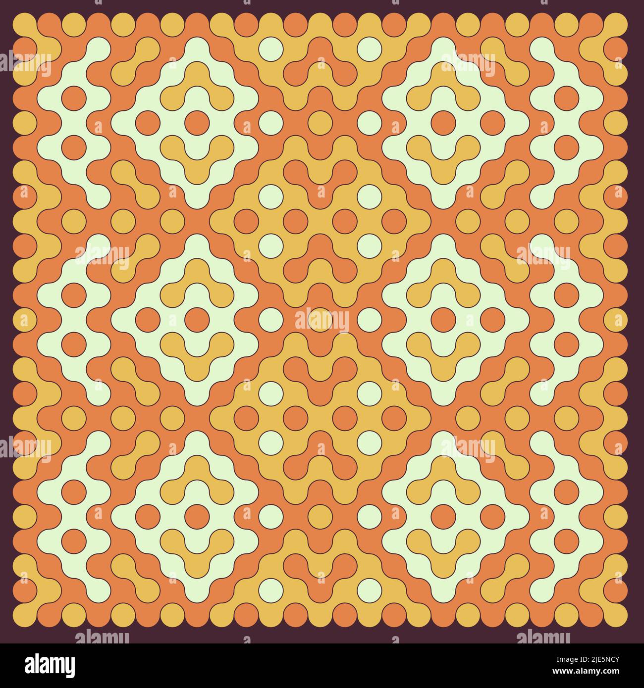 Random color rounded truchet tiling illustration Stock Vector Image ...