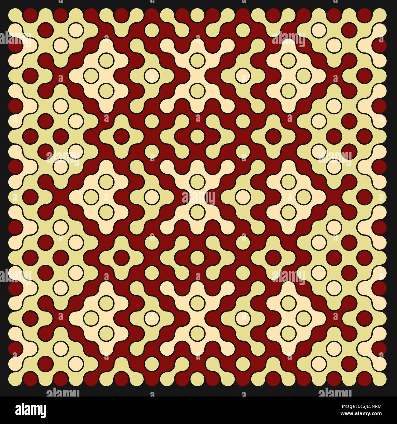 Random color rounded truchet tiling illustration Stock Vector Image ...