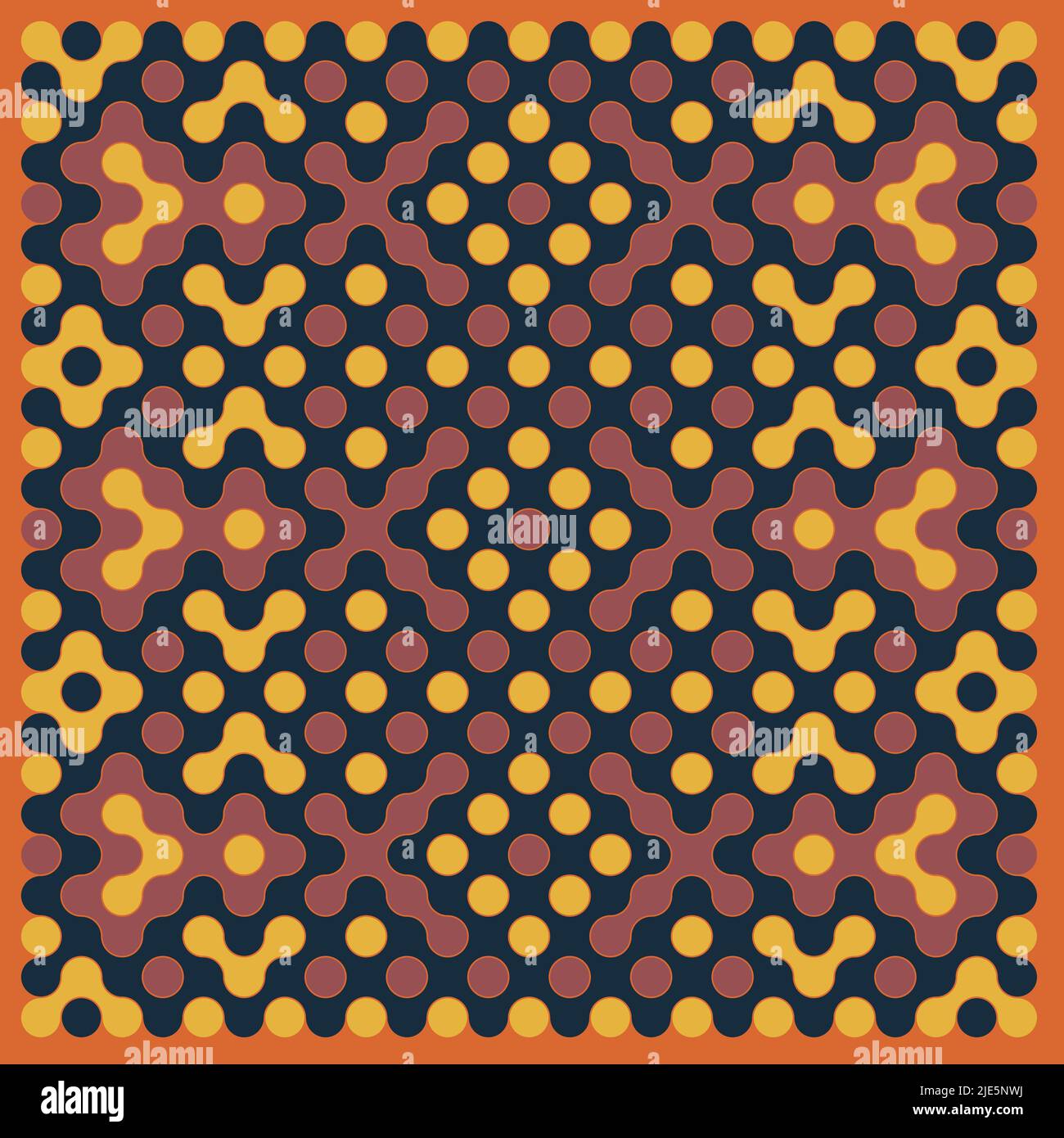 Random color rounded truchet tiling illustration Stock Vector Image ...