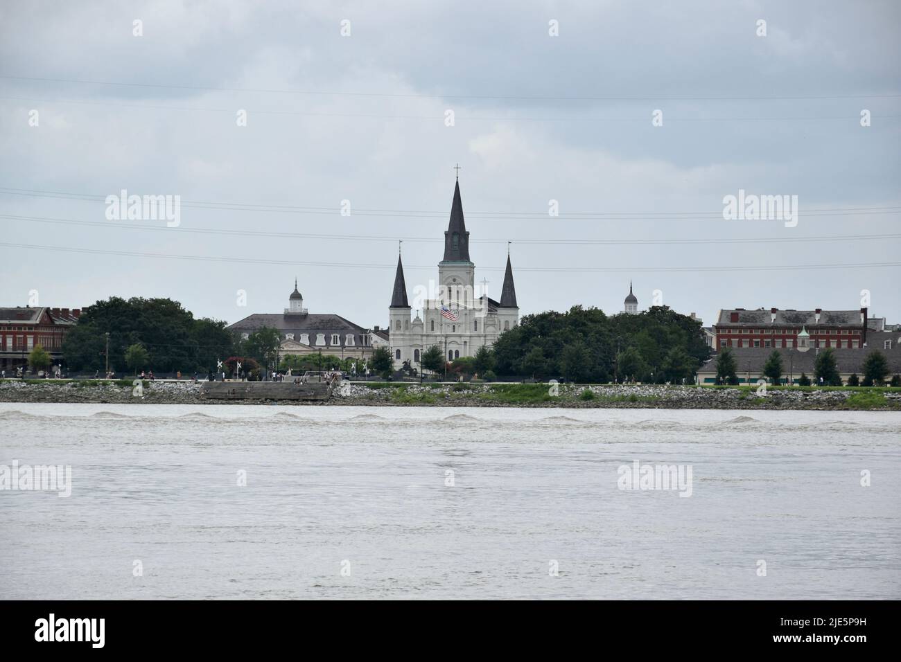 The City of New Orleans as seen across from the Crescent curve of the ...