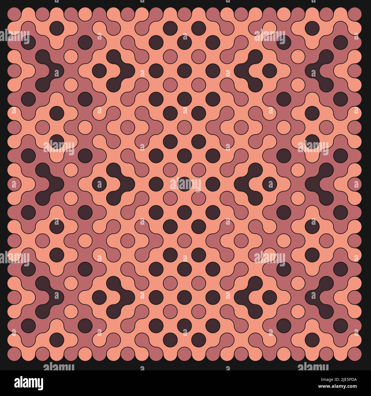 Random color rounded truchet tiling illustration Stock Vector Image ...