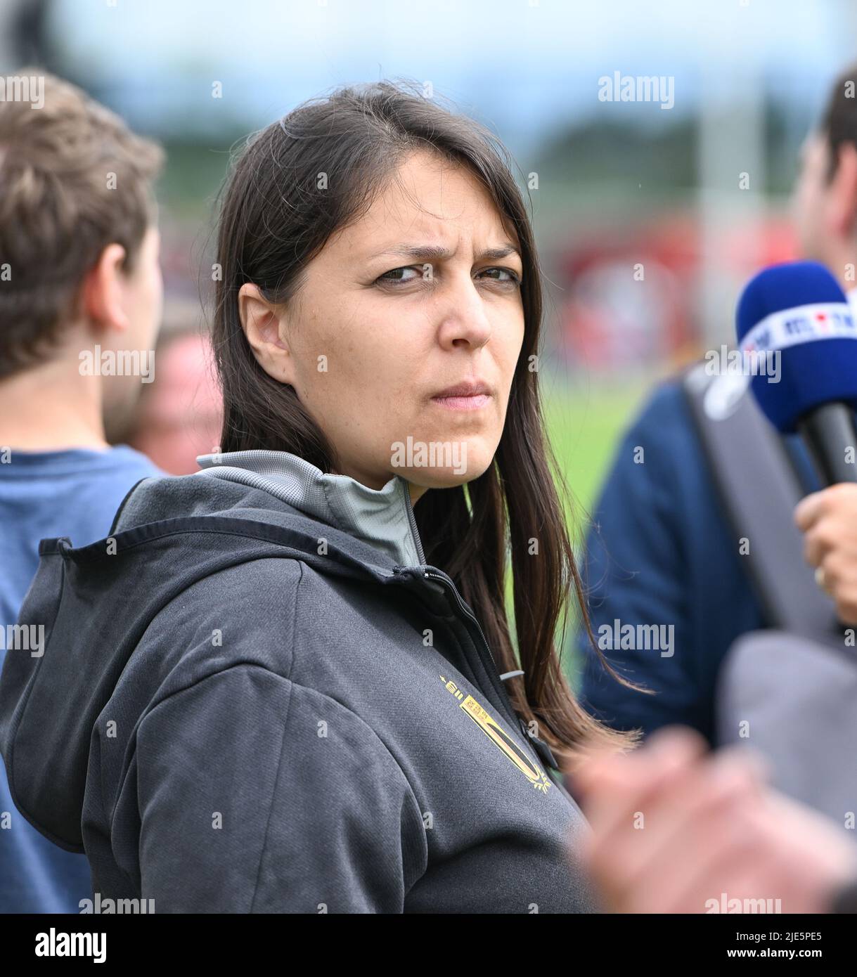 Katrien Jans, manager of the women's soccer department of the Royal ...