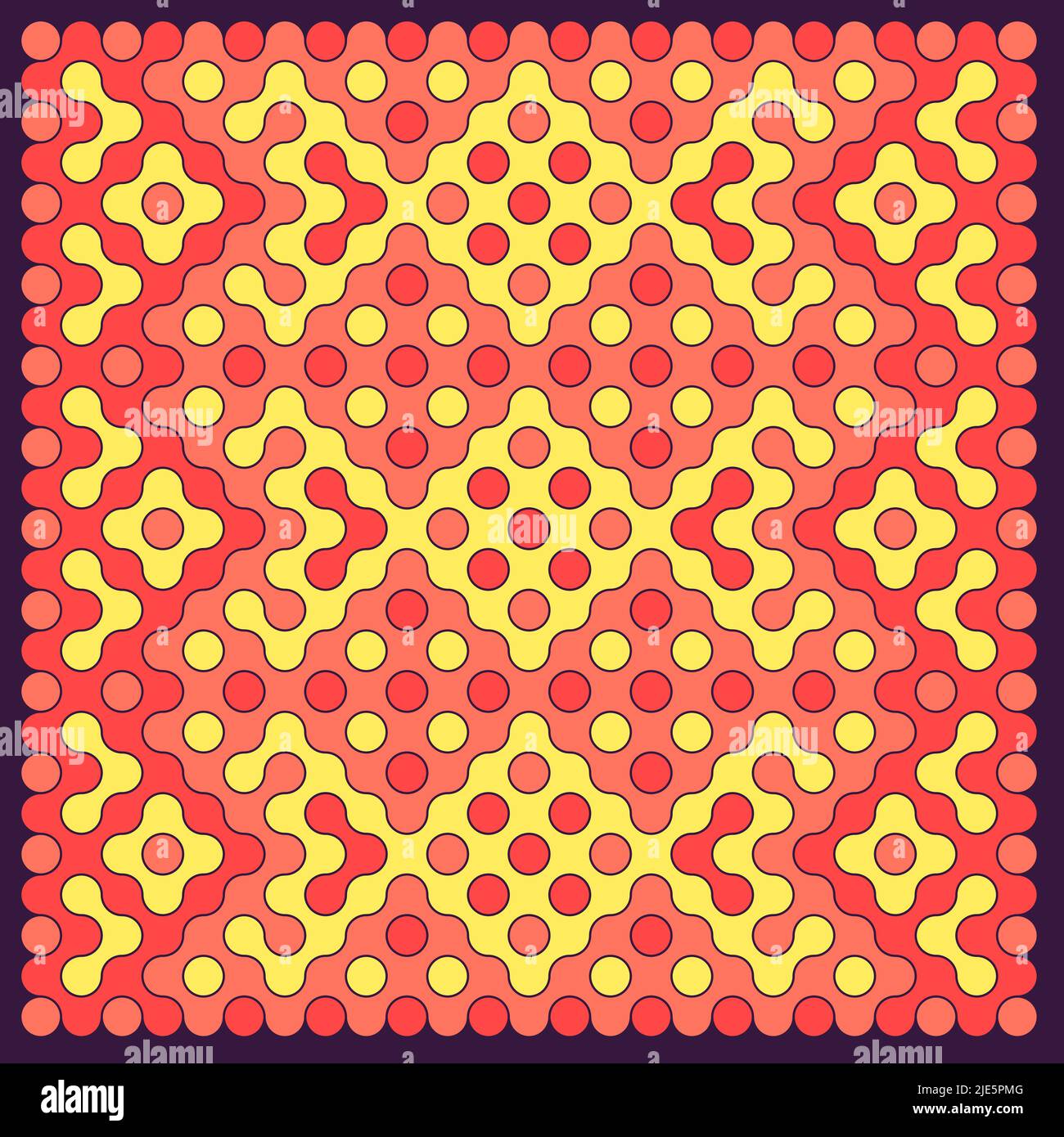 Random color rounded truchet tiling illustration Stock Vector Image ...