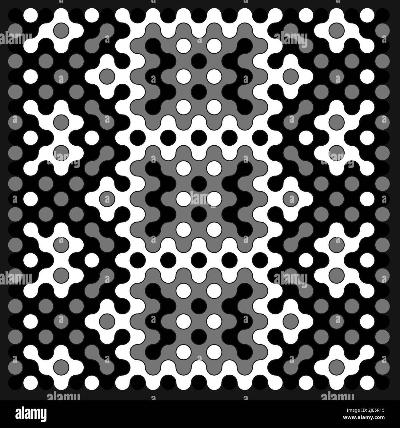 Random color rounded truchet tiling illustration Stock Vector Image ...