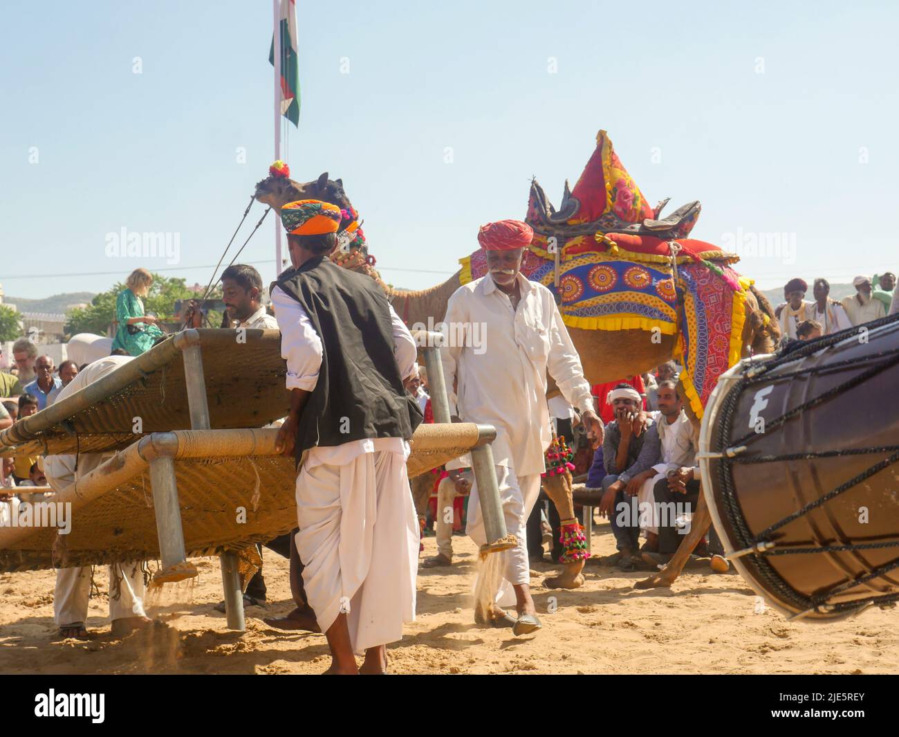 Pushkar, Rajasthan / India - November 5, 2019 : camel dance competition ...