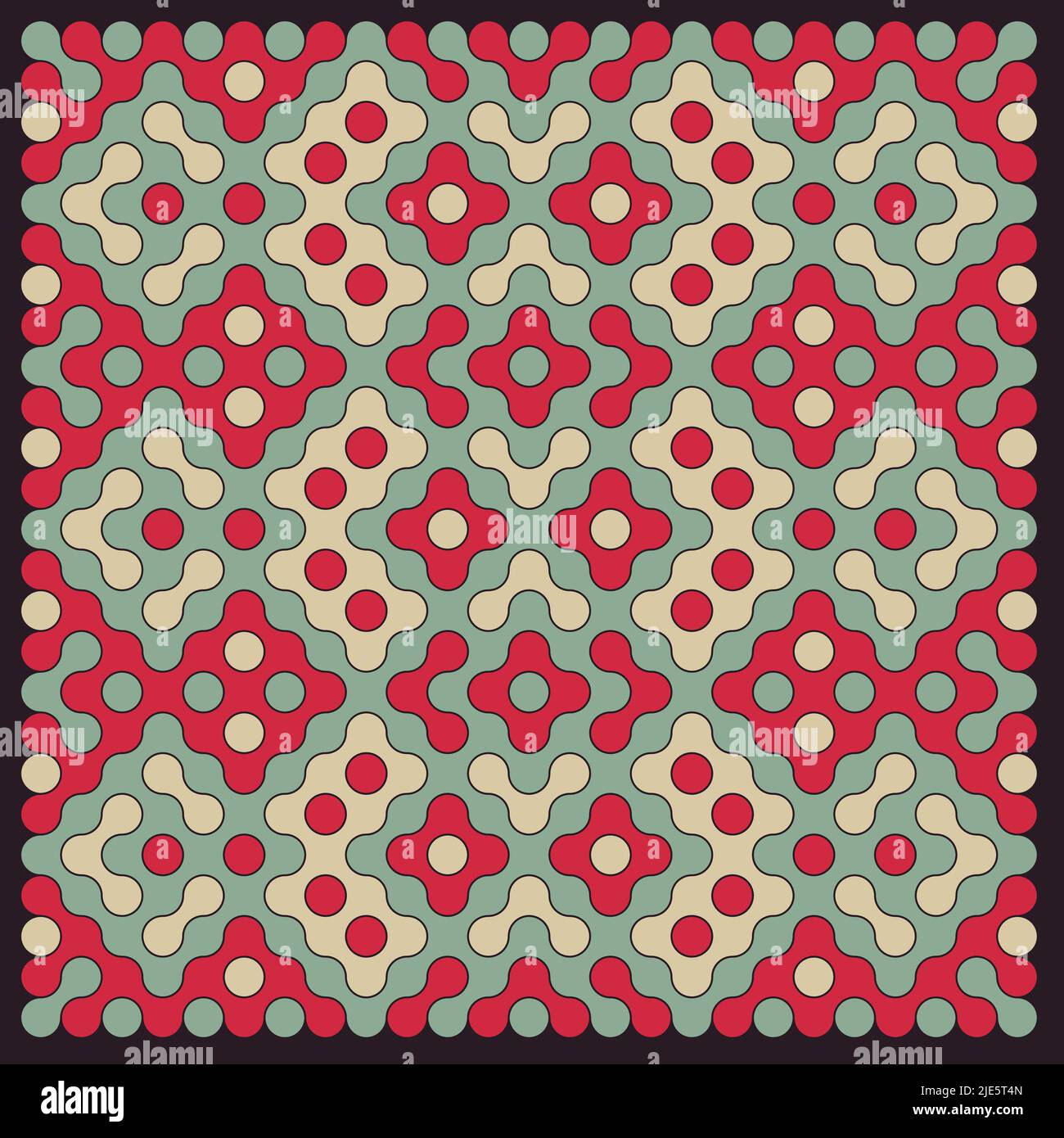 Random color rounded truchet tiling illustration Stock Vector Image ...