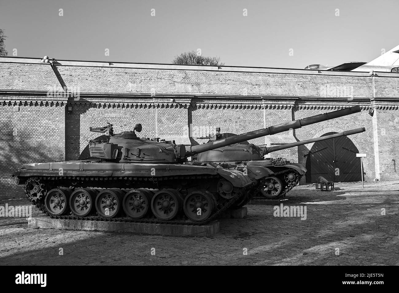 Historic tanks from the Second World War in the city of Poznan ...