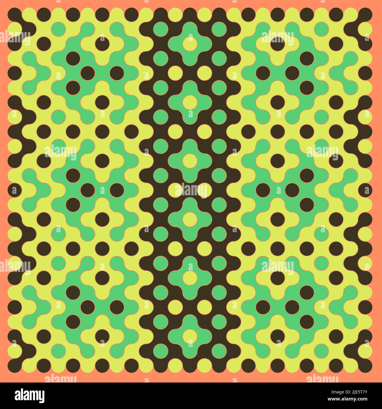 Random color rounded truchet tiling illustration Stock Vector Image ...