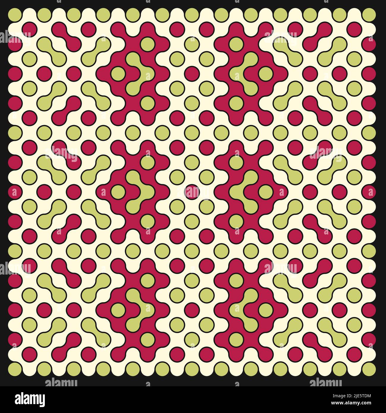 Random color rounded truchet tiling illustration Stock Vector Image ...