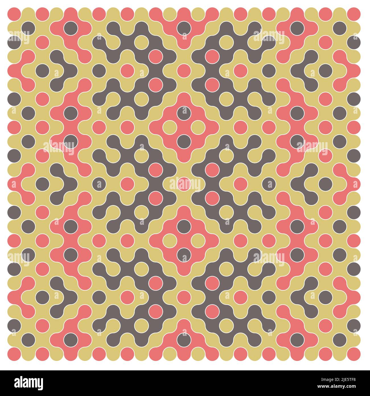 Random color rounded truchet tiling illustration Stock Vector Image ...