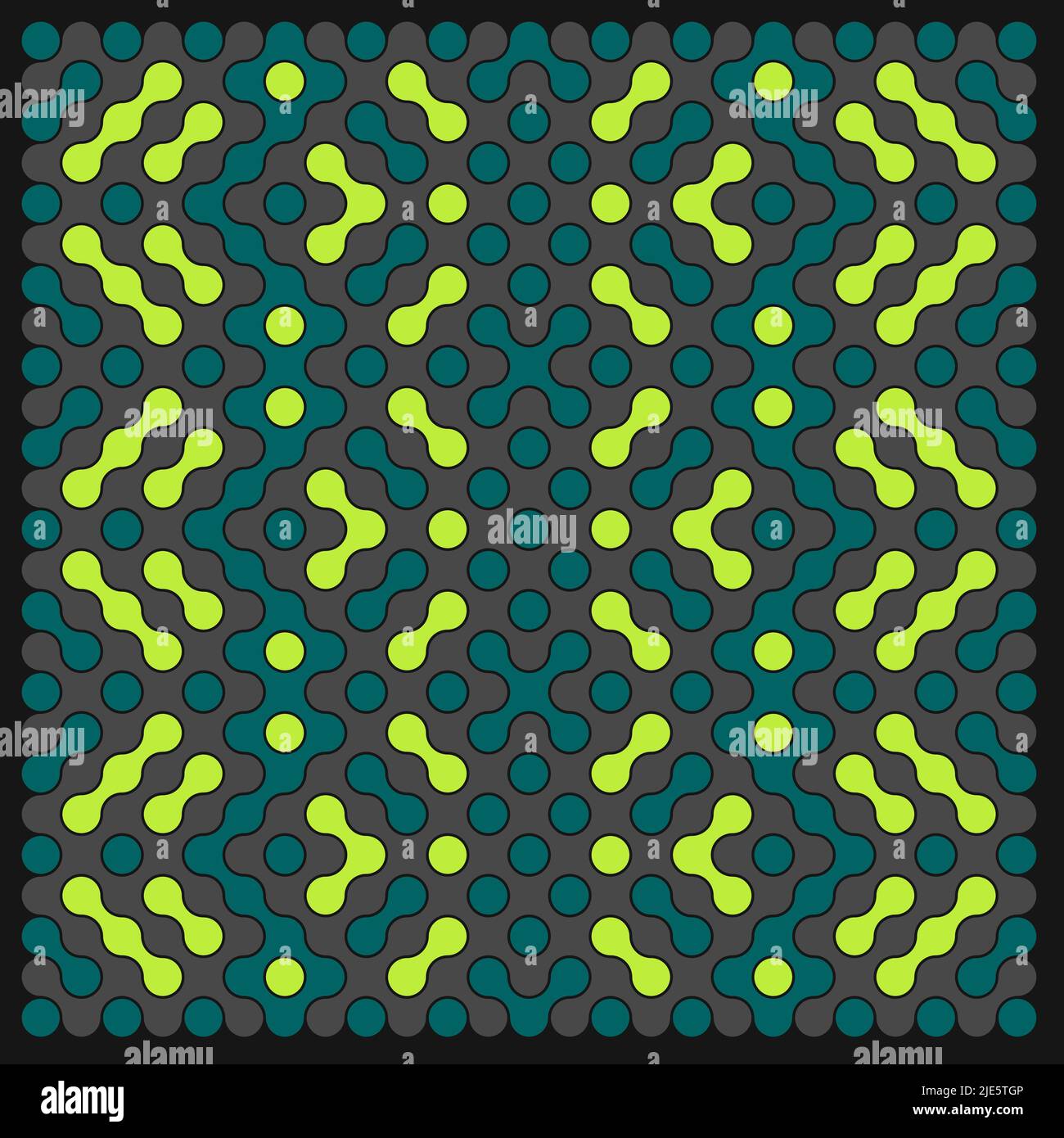 Random color rounded truchet tiling illustration Stock Vector Image ...