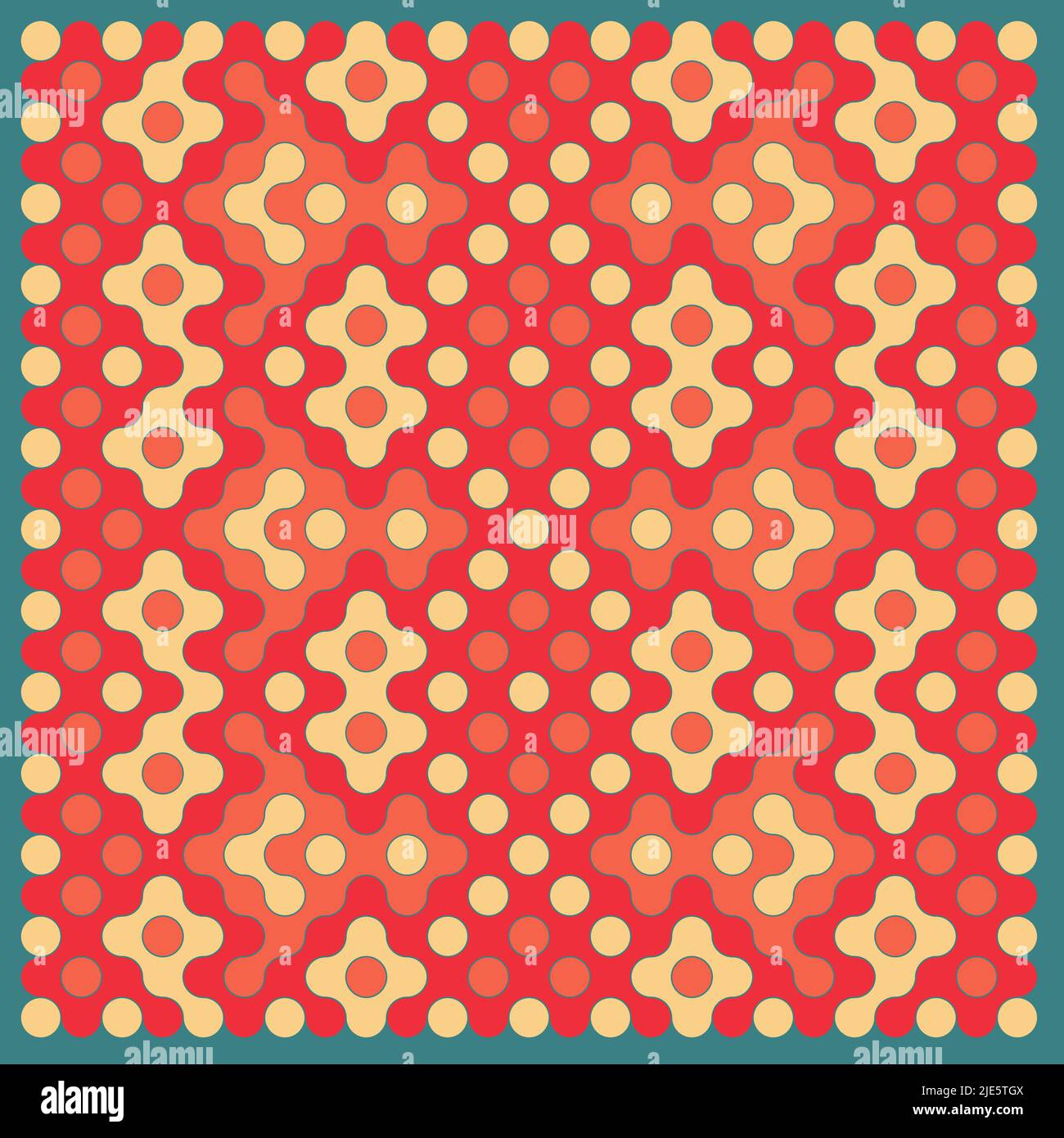 Random color rounded truchet tiling illustration Stock Vector Image ...