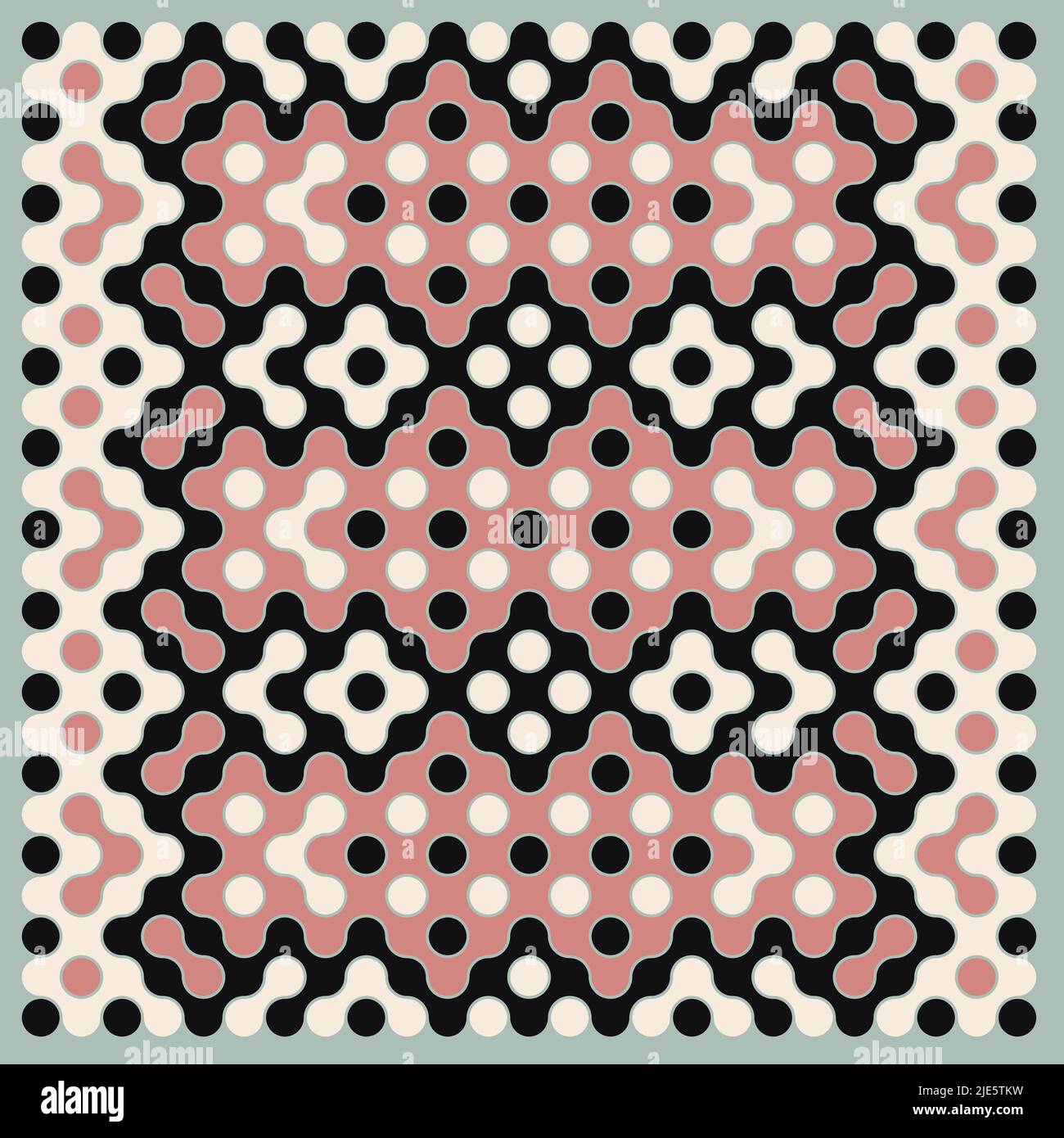 Random color rounded truchet tiling illustration Stock Vector Image ...