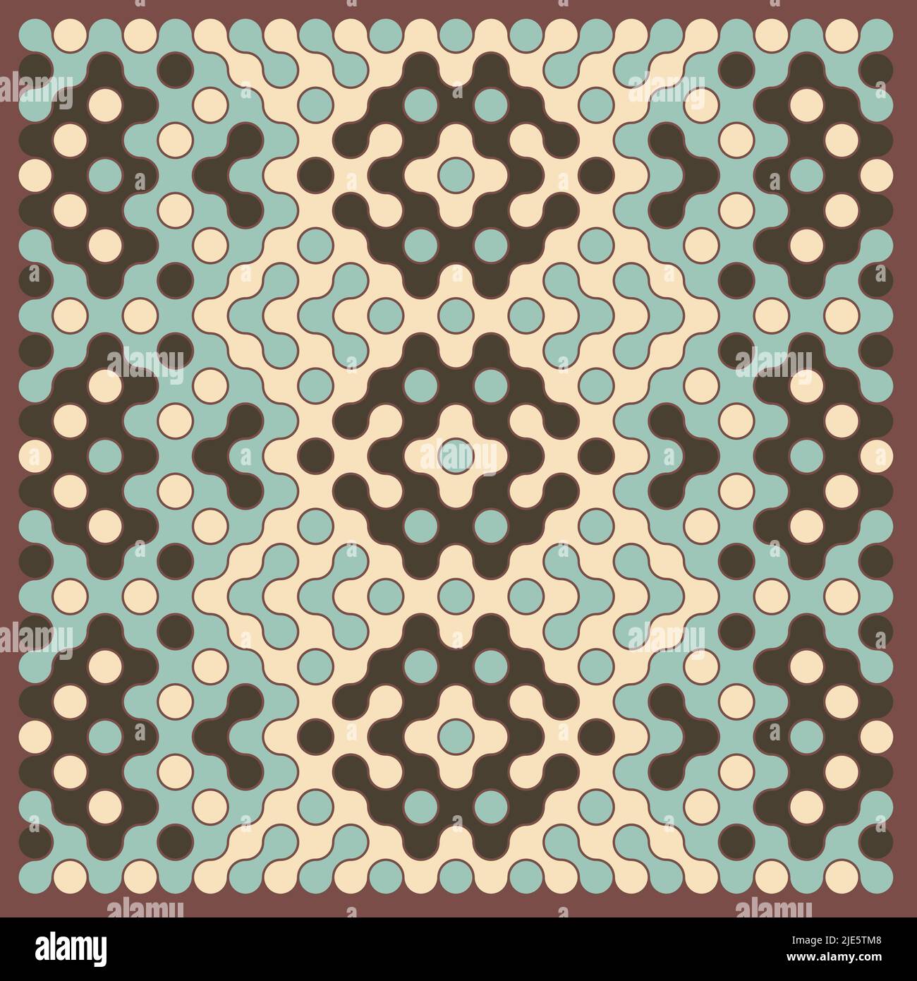 Random color rounded truchet tiling illustration Stock Vector Image ...