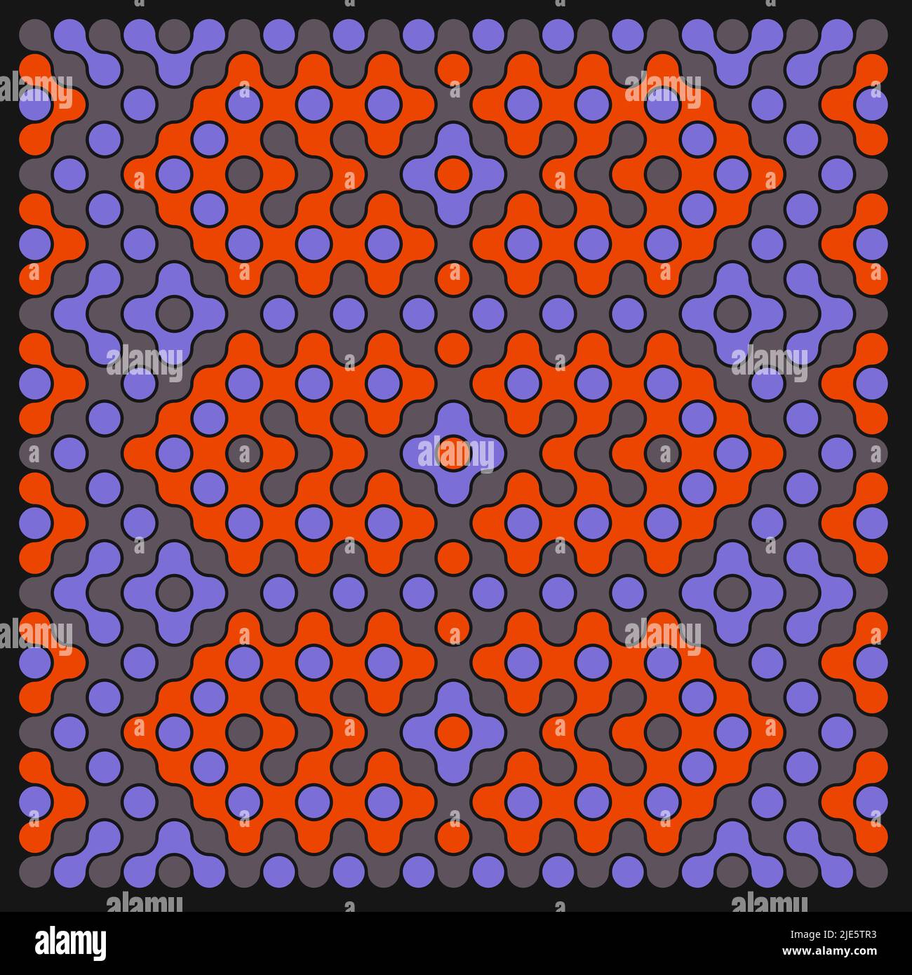 Random color rounded truchet tiling illustration Stock Vector Image ...