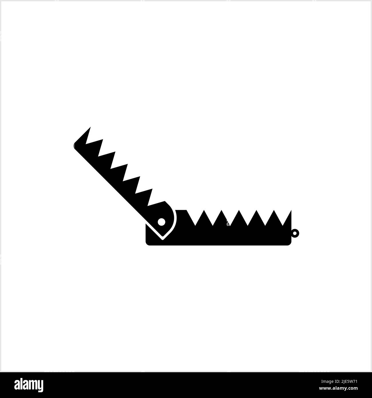 Animal Trap Icon, Animal Catching Trap Vector Art Illustration Stock ...