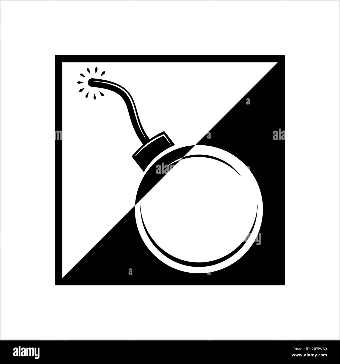 Hazard symbol explosive Black and White Stock Photos & Images - Alamy