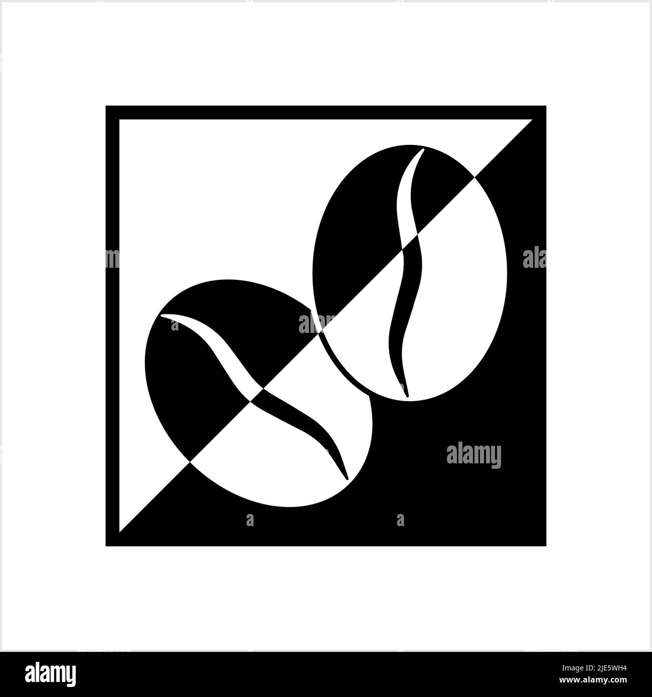 Coffee Bean Icon Vector Art Illustration Stock Vector Image & Art - Alamy