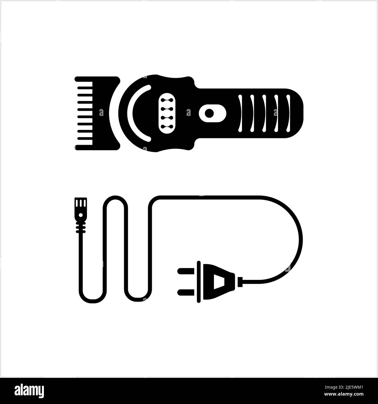 Hair Clipper Icon Vector Art Illustration Stock Vector Image & Art - Alamy
