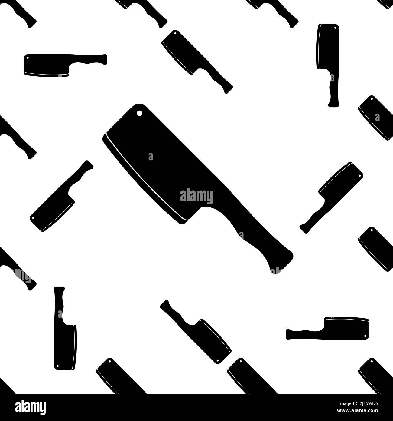 Meat Chopper Icon, Knife Seamless Pattern Vector Art Illustration Stock ...