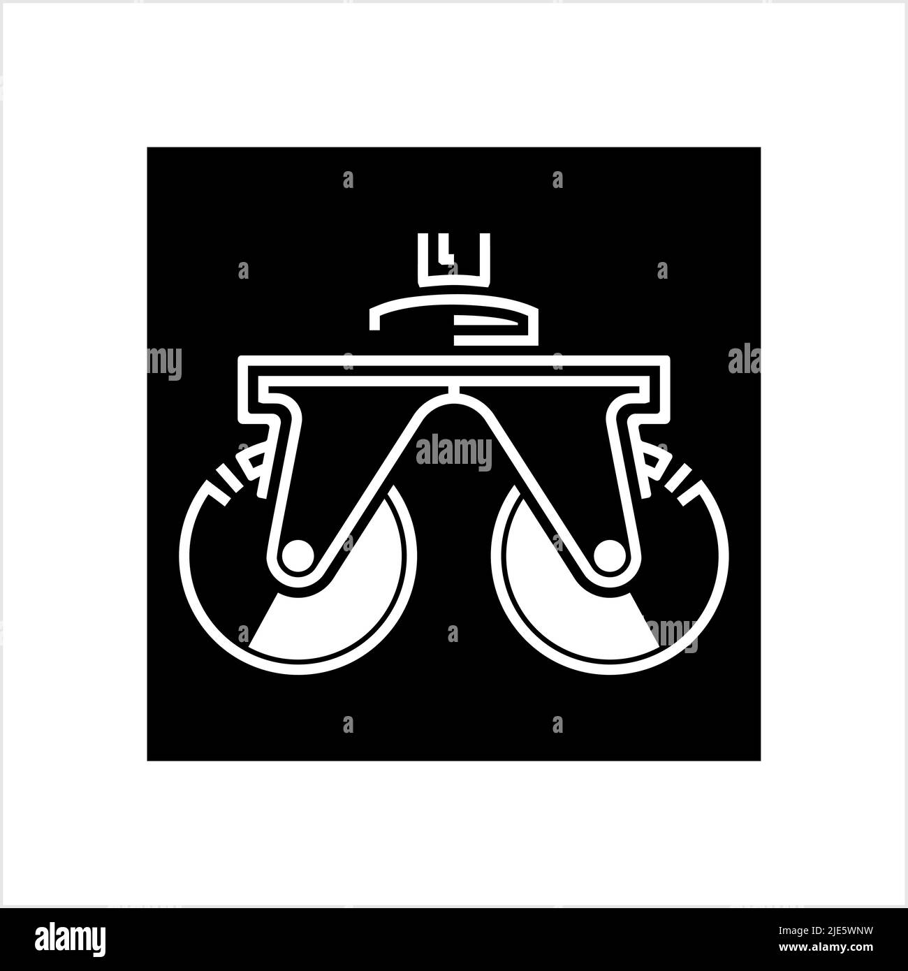 Caster Wheel Icon Vector Art Illustration Stock Vector Image & Art - Alamy