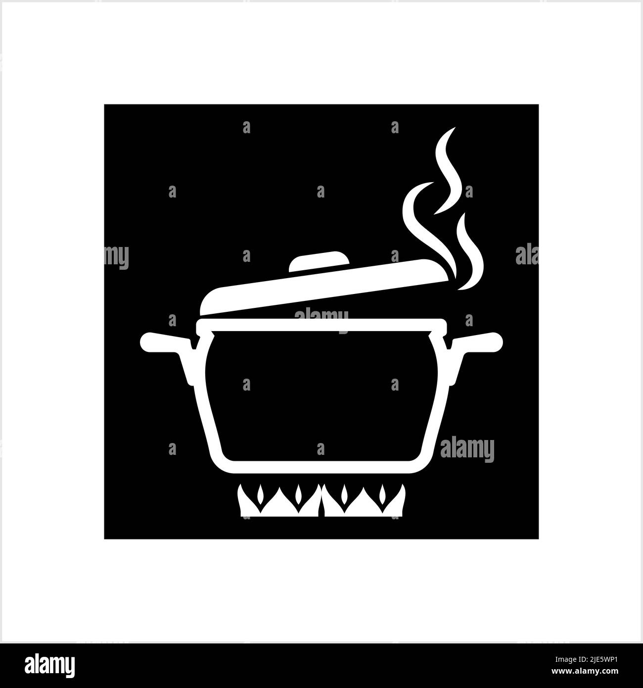Heating on stove Stock Vector Images - Alamy