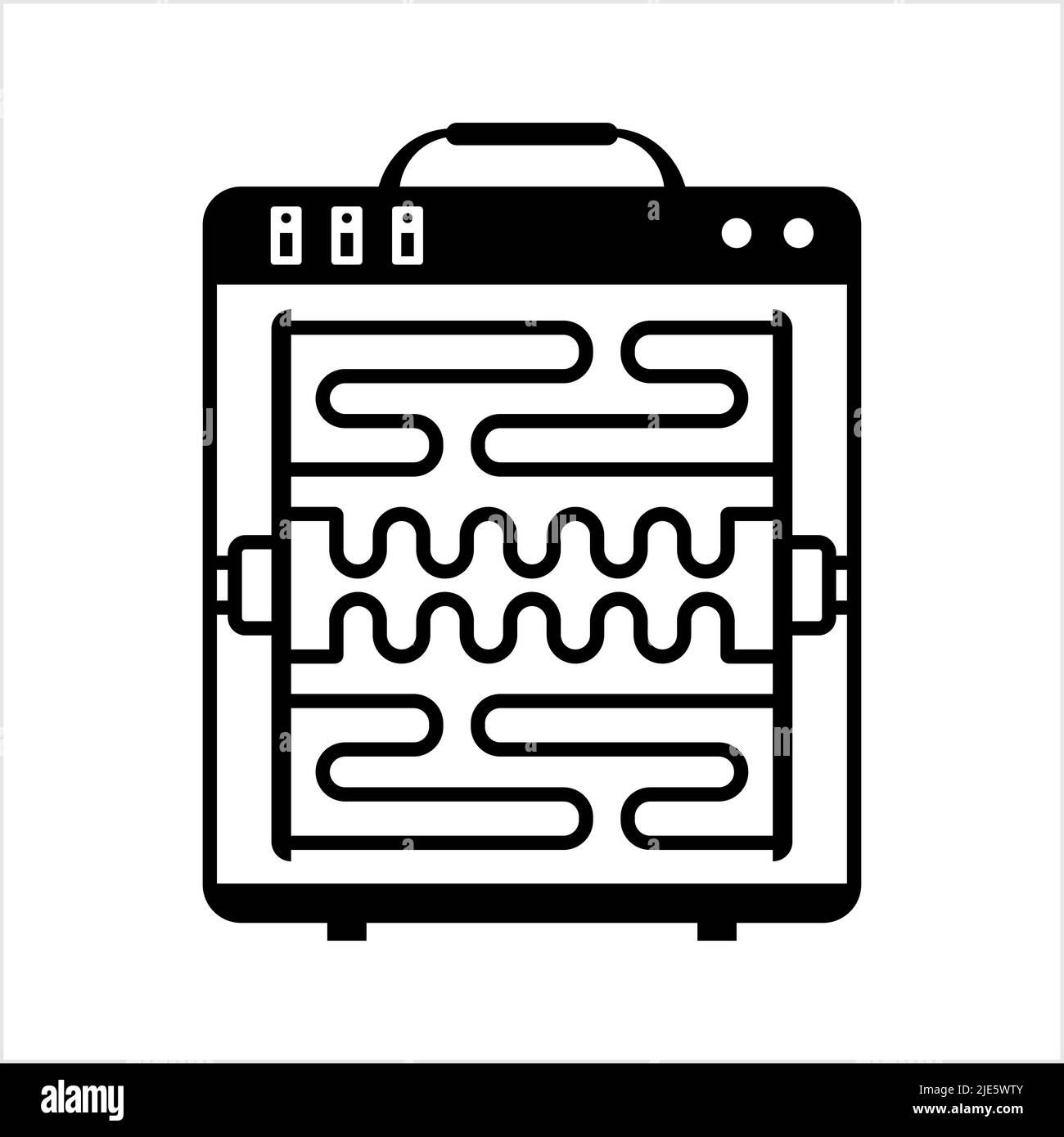 Heater Icon, Heater Vector Art Illustration Stock Vector Image & Art ...