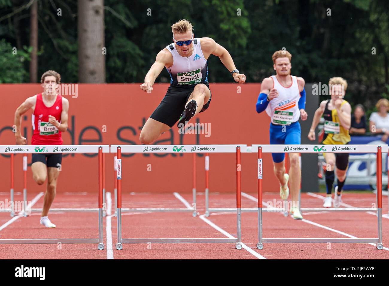 APELDOORN, NETHERLANDS - JUNE 25: Nick Smidt of The Netherlands ...