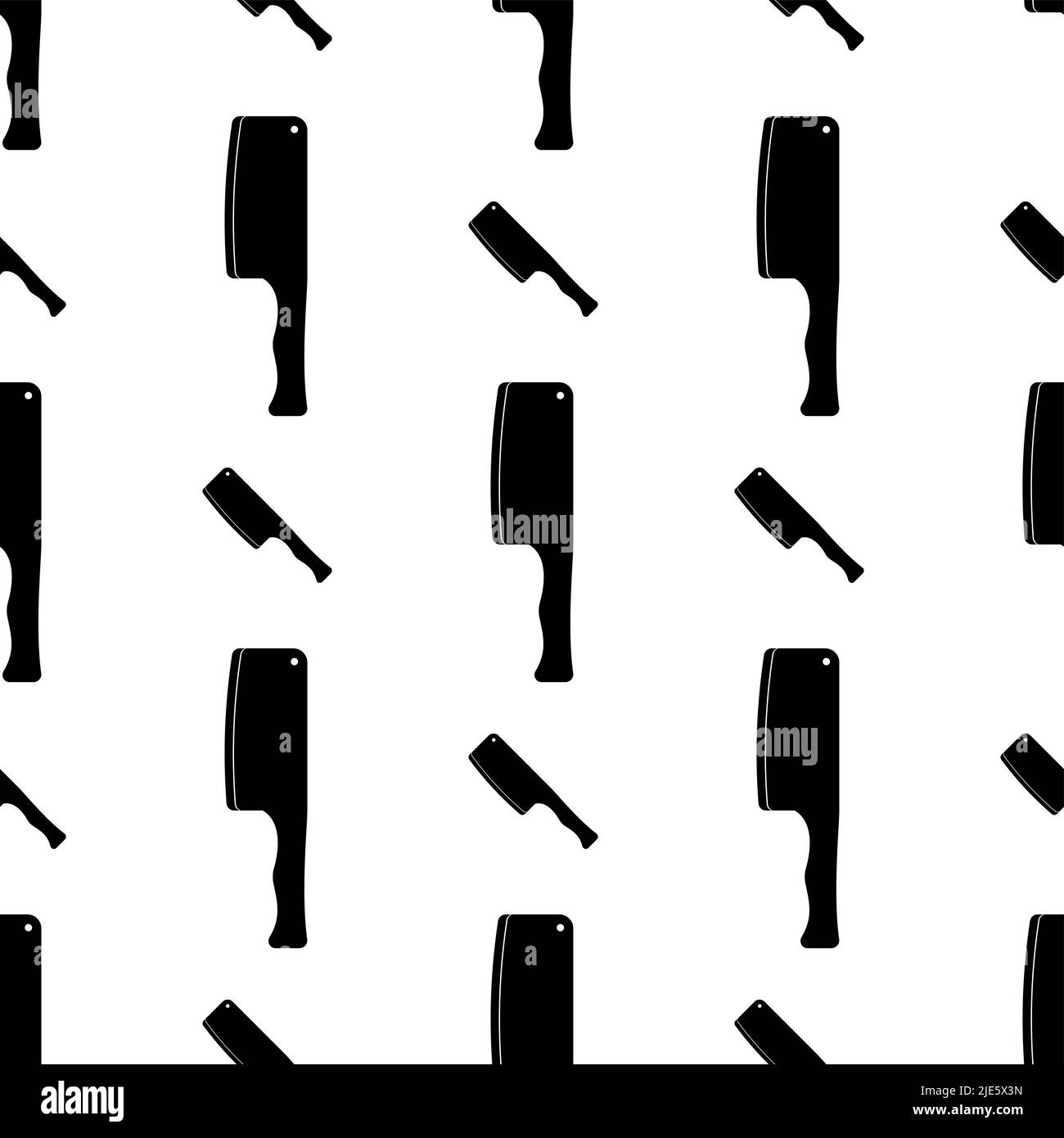 Meat Chopper Icon, Knife Seamless Pattern Vector Art Illustration Stock ...