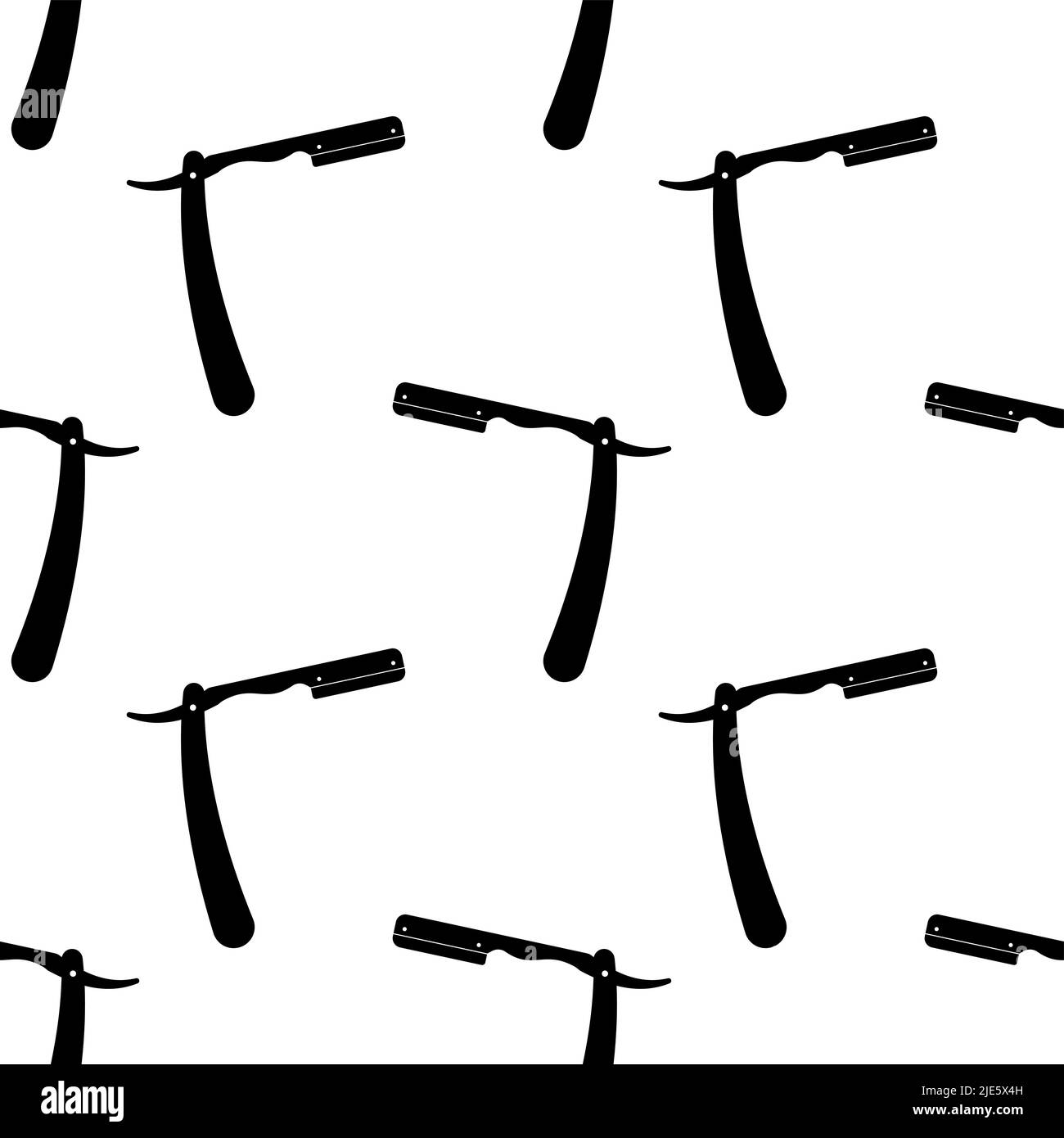 Razor Icon, Razor Seamless Pattern Vector Art Illustration Stock Vector ...