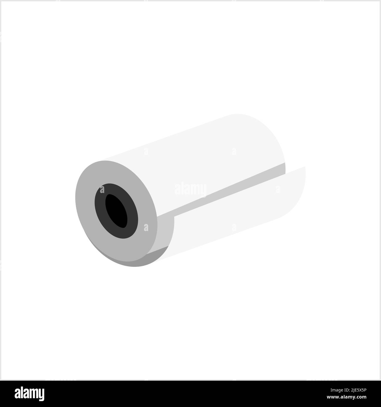 Roll Icon, Mat, Rug, Carpet Or Paper Roll Icon Of Anything Vector Art ...